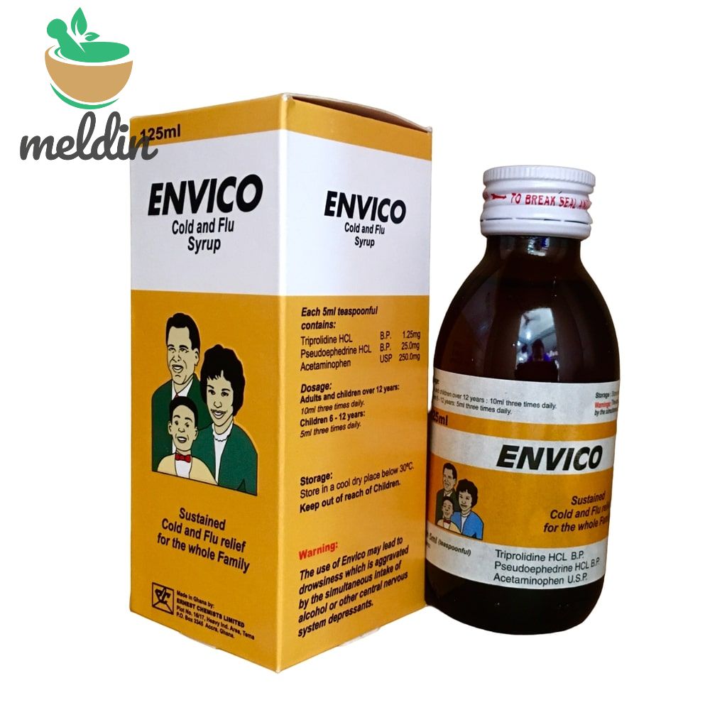 ENVICO SYRUP 125ML | Meldinpharma